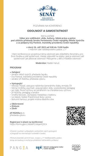 Press | Konference na téma ODOLNOST A SAMOSTATNOST